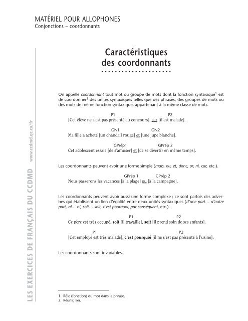 le résumé - ccdmd