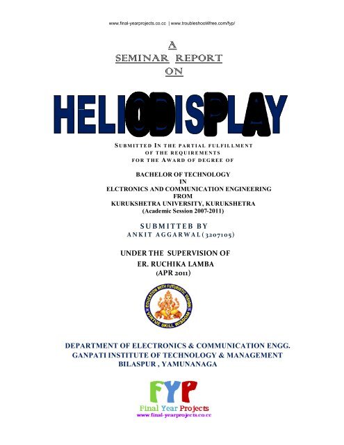 Helio Display Report.pdf - 123SeminarsOnly