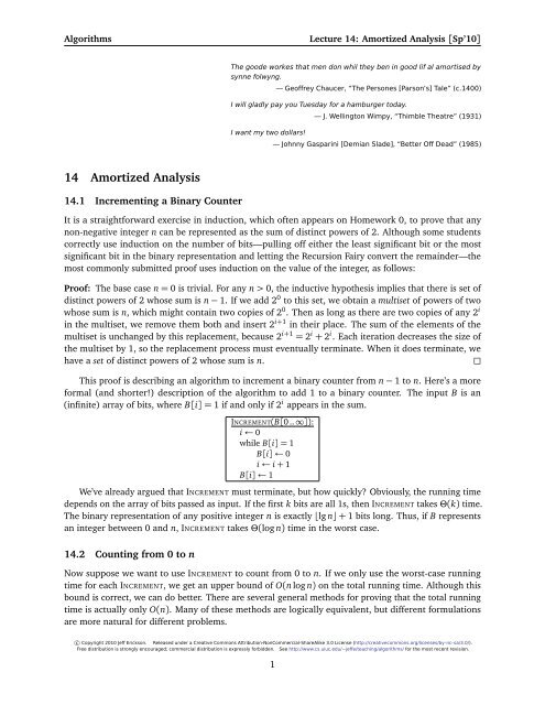 14 Amortized Analysis