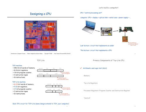 Designing a CPU