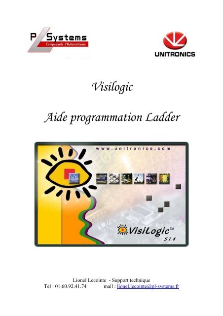 Aide programmation Ladder Visilogic - PL Systems