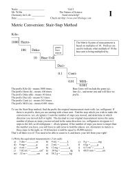 Metric Mania Challenge WS - WhippleHill
