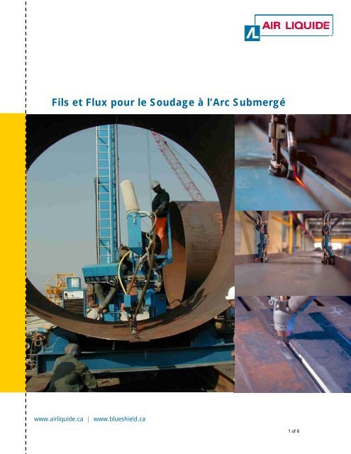 Fils et Flux pour le Soudage à l'Arc Submergé (SAW) - BLUESHIELD