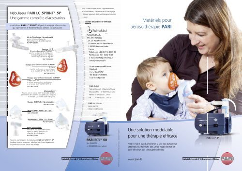 Documentation PARI BOY SX et LC SPRINT SP 4 ... - PulmoMed
