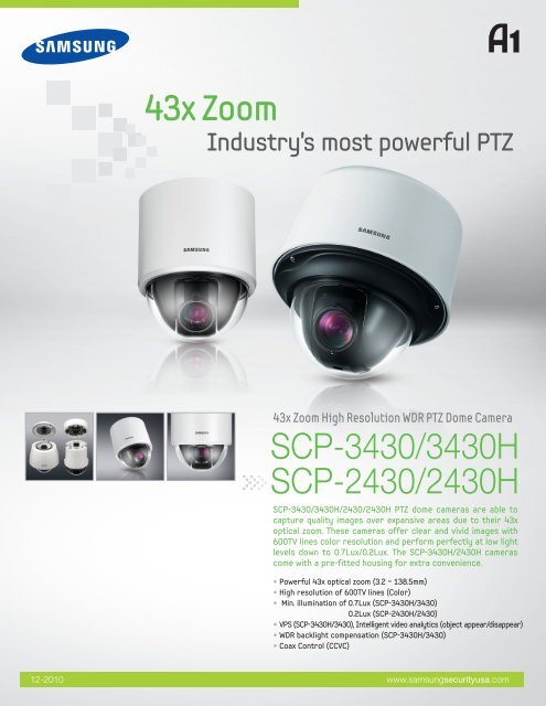 SCP-3430/3430H SCP-2430/2430H 43x Zoom - Samsung