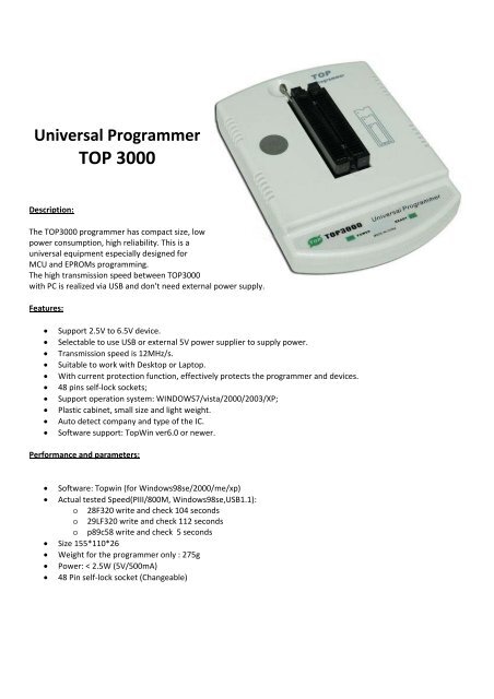 Universal Programmer TOP 3000 - Imimg