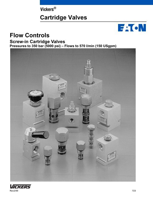 Vickers Cartridge Valves Flow Controls - 4Wings.com
