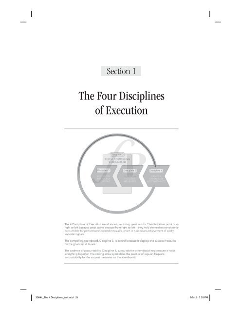 The 4 Disciplines of Execution Book