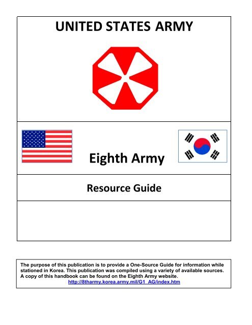 Resource Guide - Eighth Army - U.S. Army