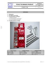 FICHE TECHNIQUE PRODUIT - SOTACI