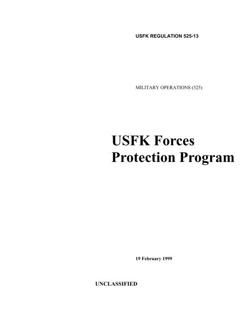USFK Forces Protection Program - Eighth Army - U.S. Army