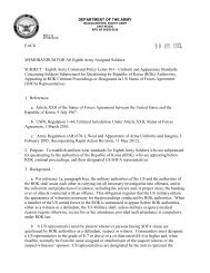 8th Army Policy Letter #46 - Command Sponsorship ... - Eighth Army