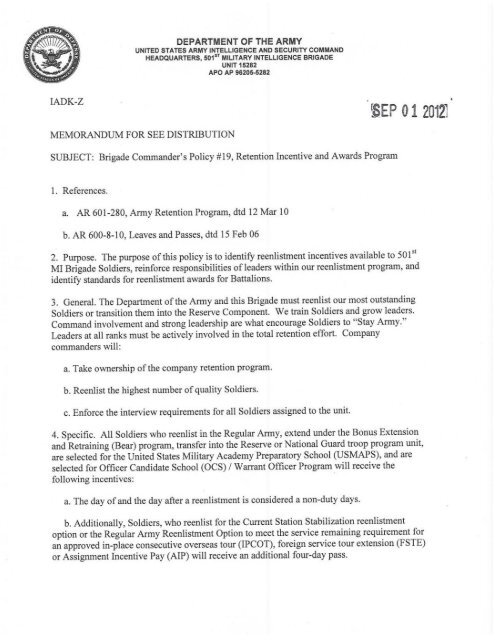 retention incentive program