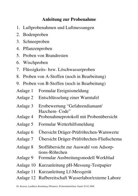 Vortrag- Feuerwehr-Probenahme-Folien - ABC-Gefahren