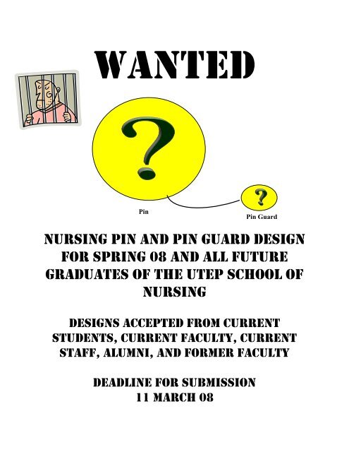 NURSING PIN AND PIN GUARD DESIGN FOR SPRING 08 ... - Utep