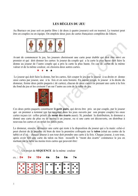LES RÈGLES DU JEU