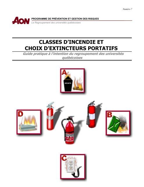 Classes d'incendies et choix d'extincteurs