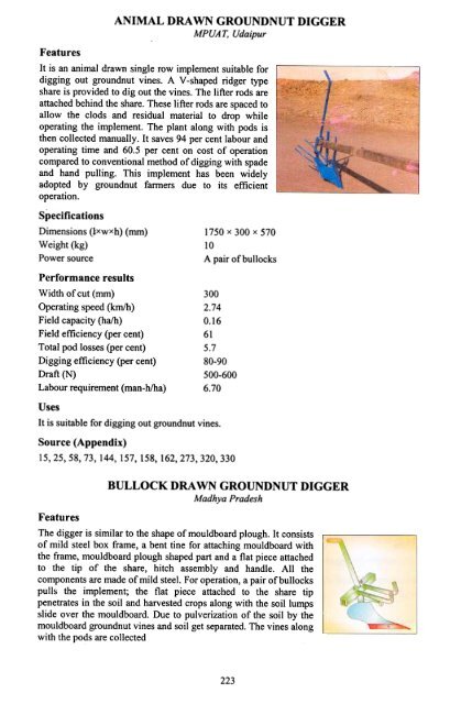 ANIMAL DRAWN GROUND NUT DIGGER