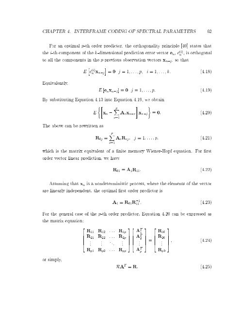 CHAPTER 4. INTERFRAME COD