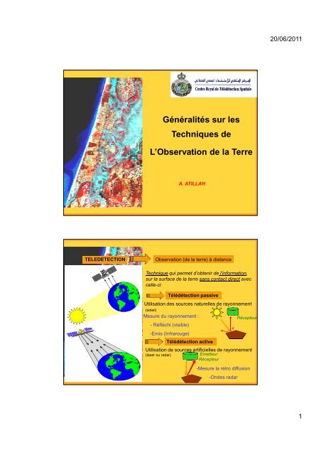Conférence plénière 4 : Introduction à la télédétection spatiale