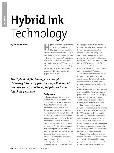 Hybrid Ink Technology