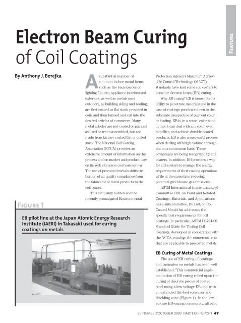 Electron Beam Curing of Coil Coatings