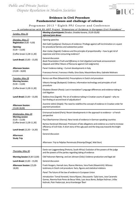 Evidence in Civil Procedure - Alan Uzelac