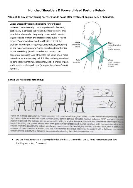 Hunched Shoulders & Forward Head Posture Rehab