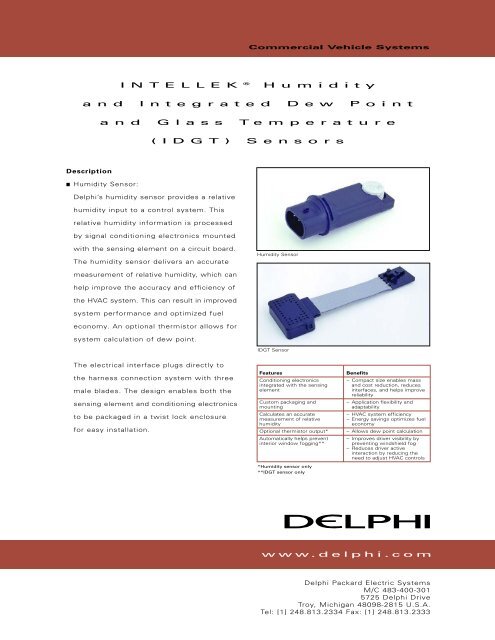 (IDGT) Sensors - Delphi