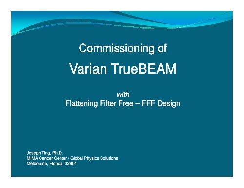 Varian TrueBEAM Varian TrueBEAM