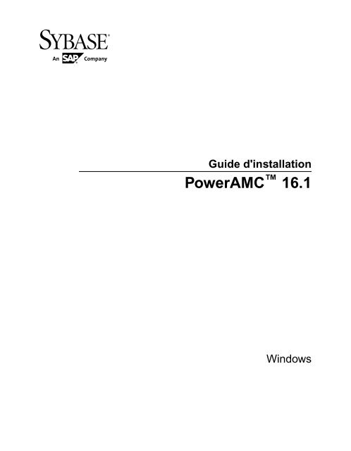 Afficher ce document au format PDF - Sybase
