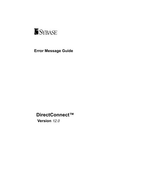 DC Error Message Guide