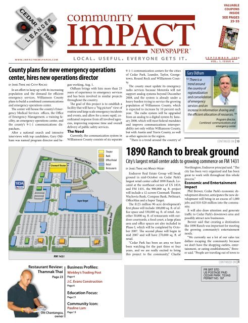 1890 Ranch to break ground - Community Impact Newspaper
