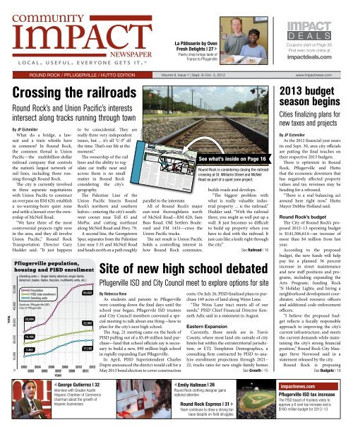 Crossing the railroads - Community Impact Newspaper