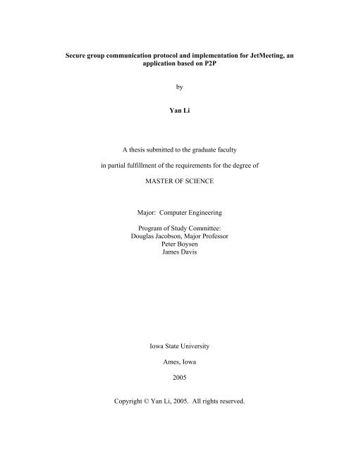 Secure Group Communication Protocol And Implementation