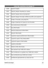 LISTE DES PHRASES DE RISQUE (PHRASES R)