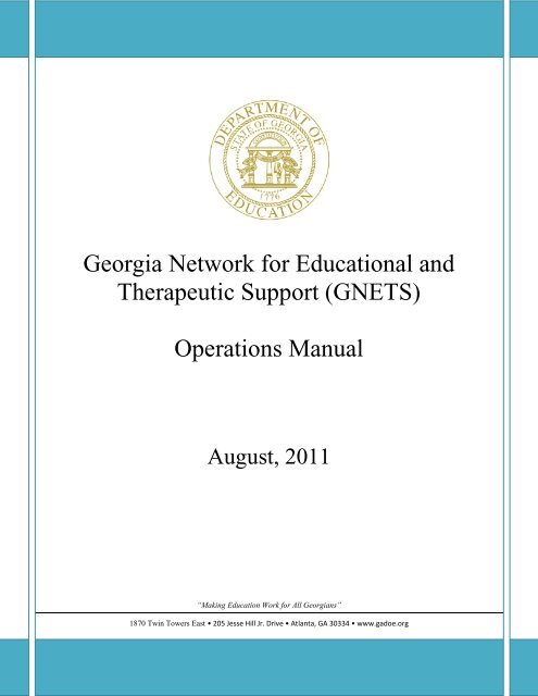 GNETS - GADOE Georgia Department of Education