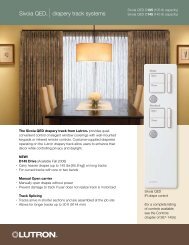 Sivoia QED | D105 Drapery Track System - Lutron