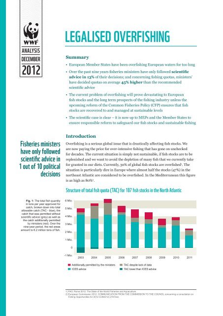 WWF Analysis: "Legalised overfishing"