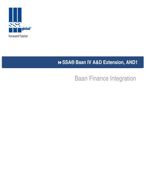Baan Finance Integration