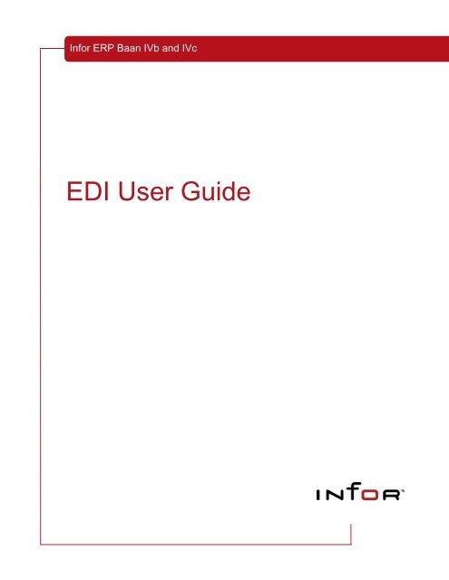 EDI User Guide - Baan Implementation Help, Consulting and Tutorials