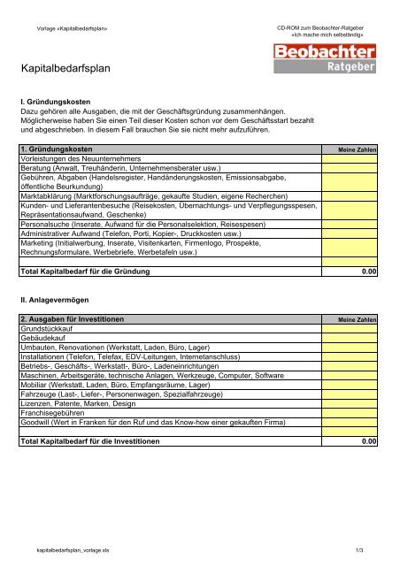 Kapitalbedarfsplan - basg.ch