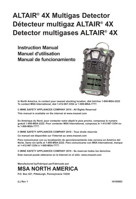 Detector De Gases Msa Altair 4x Selling Clearance | www.pinnaxis.com