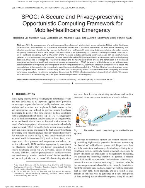 SPOC: A Secure and Privacy-preserving Opportunistic Computing ...