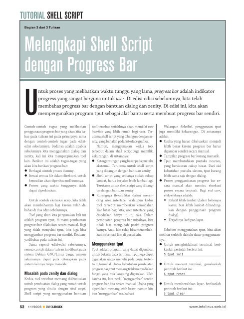 Melengkapi Shell Script dengan Progress Bar - Bebas