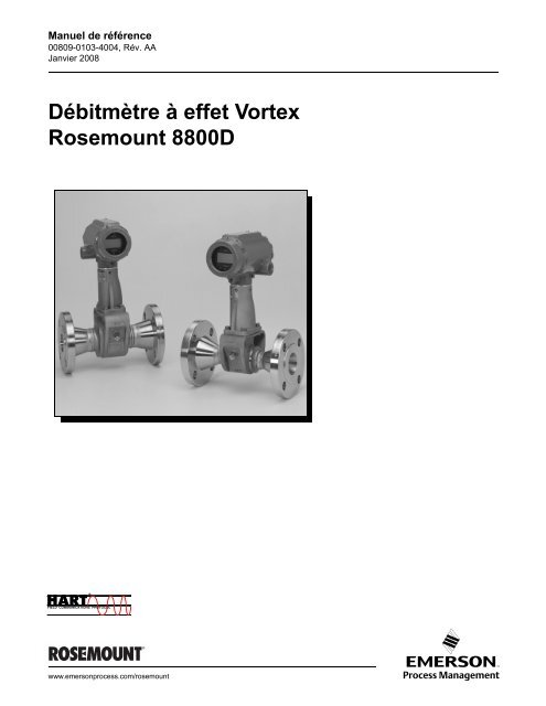 Débitmètre à effet Vortex Rosemount 8800D - Emerson Process ...