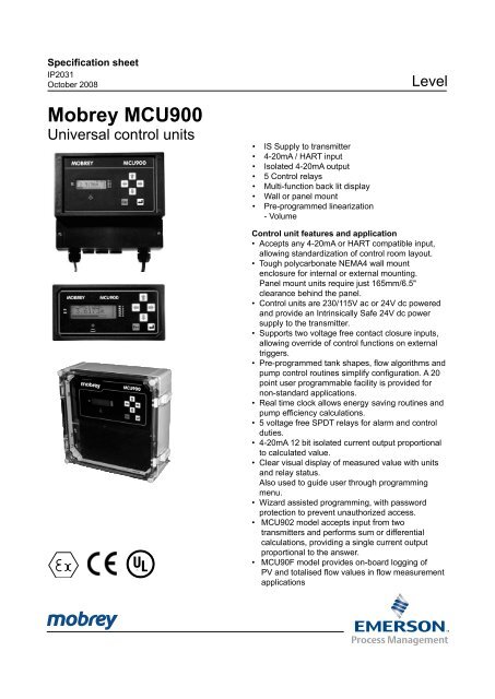 Mobrey MCU900