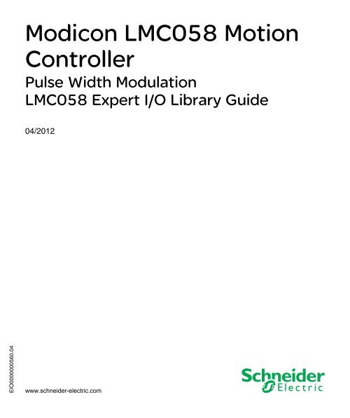 Library manual LMC058 Expert I/O pulse width modulation | 3 MB