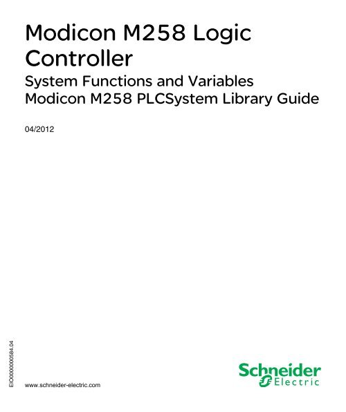Library manual M258 system functions | 2 MB - BERGER - POSITEC