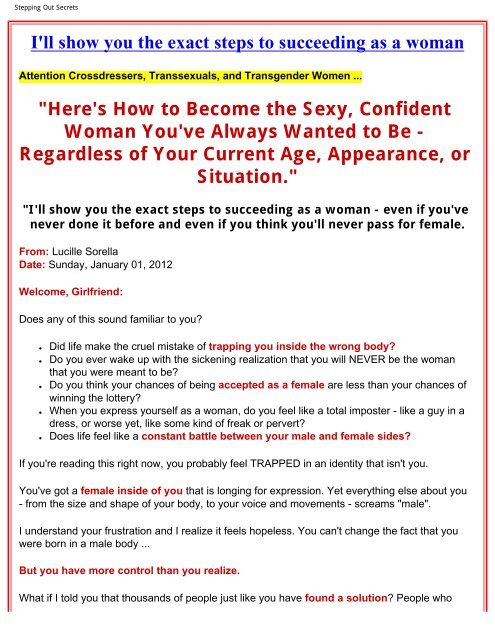 Stepping Out Secrets Ultimate Feminization Kit - Bestcbstore.com